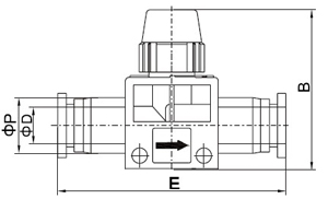 Tube To Tube Push In Hand Valve, Pneumatic Fittings, Air Fittings, one ...