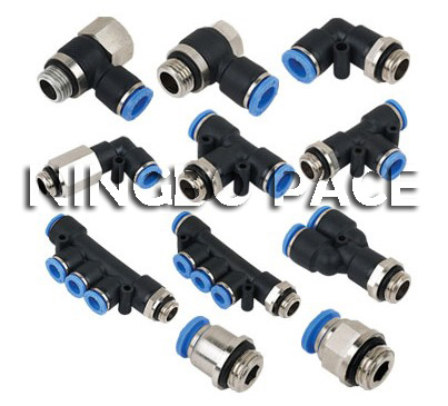 Pneumatic Push In Fittings, Pneumatic Fittings with NPT and BSPT thread ...