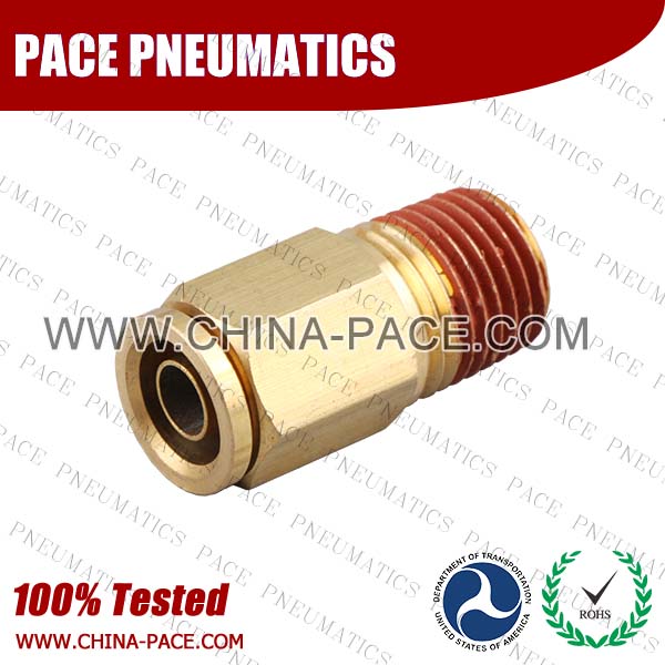 Male straight DOT Push To Connect Air Brake Fittings, DOT Push In Air ...