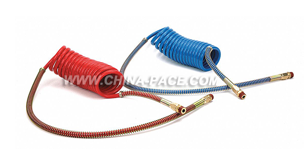 Suzi Coil Air Brake hose, SAE J844 Coil Hose, Coiled Nylon Air Brake ...