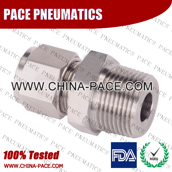 Male Straight Stainless Steel Compression fittings, Stainless steel ...