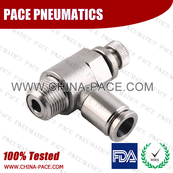 Speed Controller Stainless Steel Push-In Fittings, 316 stainless steel ...